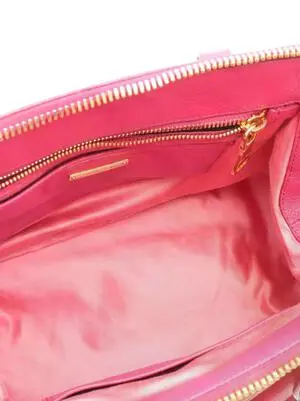 Miu Miu Madras Leather Tote Bag