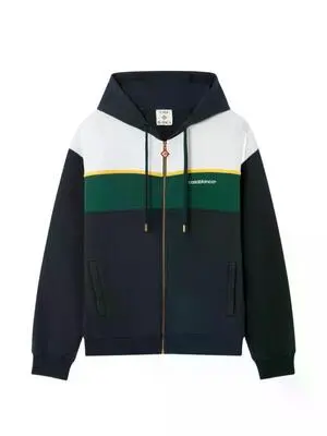 Casablanca Panelled Zip-up Hoodie