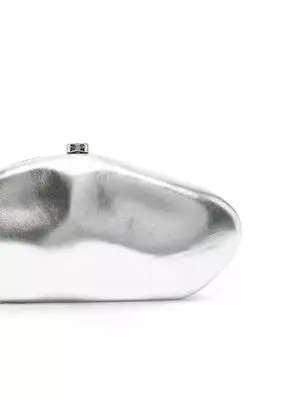 Cult Gaia Thr Caldera Metallic-effect Pebble Clutch Bag