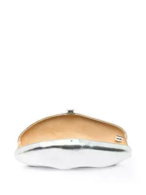 Cult Gaia Thr Caldera Metallic-effect Pebble Clutch Bag