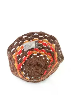 Dior Crochet Hat - Brown