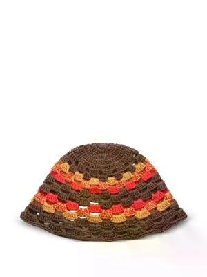 Dior Crochet Hat - Brown