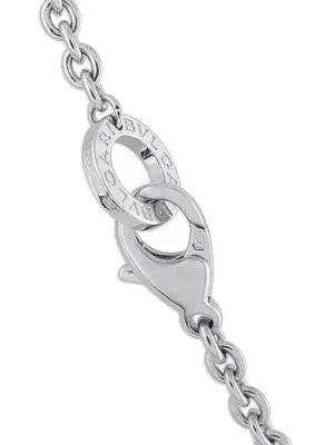 BVLGARI 18k White Gold Diamond Pavé Necklace