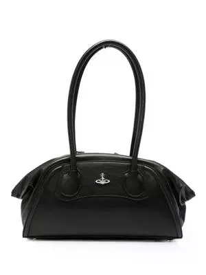 VIVIENNE WESTWOOD Orb Plaque Leather Shoulder Bag