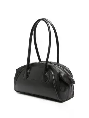 VIVIENNE WESTWOOD Orb Plaque Leather Shoulder Bag - Black