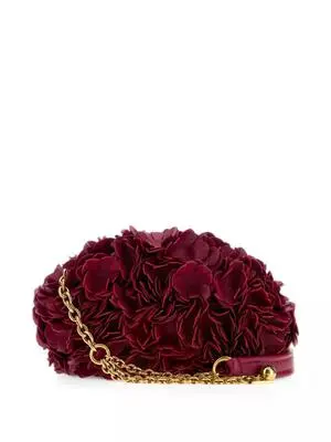 Chloé Plissé Floral-appliqué Shoulder Bag