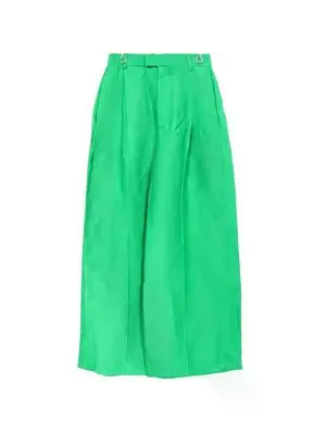 Bottega Veneta 2000s Wide Leg Trousers - Green