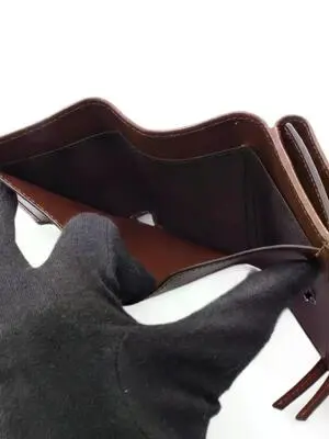 Gucci X Balenciaga 2010s Leather Trifold Wallet