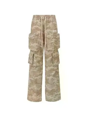 Amiri Camo Drawstring Cargo Pants - Neutrals