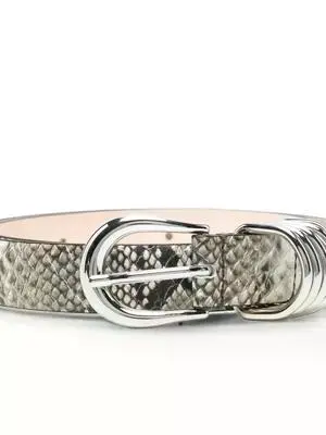 DEHANCHE Snakeskin-effect Buckle Belt