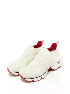 CHRISTIAN LOUBOUTIN Spike Embellishment Slip-on Sneakers
