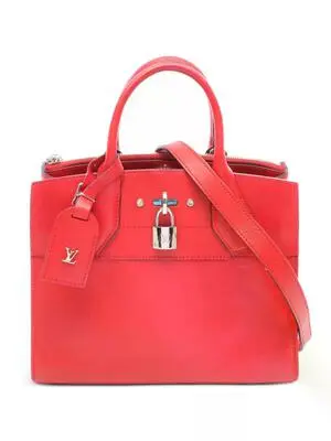 LOUIS VUITTON City Steamer Tote Bag - Red
