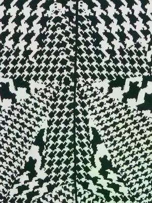 Alexander McQueen Houndstooth Knitted Cardigan