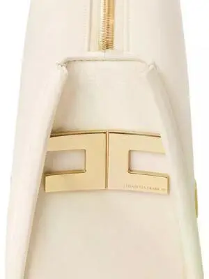 Elisabetta Franchi Logo Plaque Clutch Bag