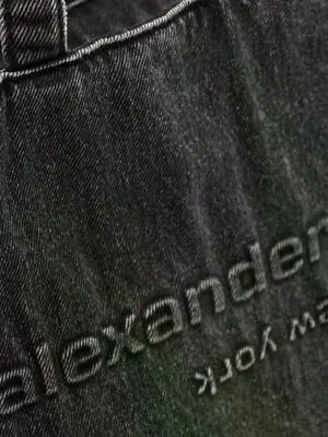 Alexander Wang Logo Embossed Denim Tote Bag