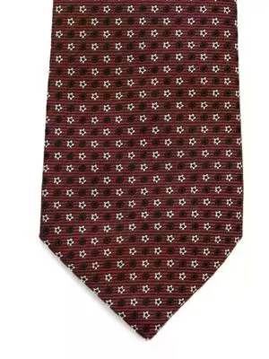 Canali Silk Floral Print Neck Tie
