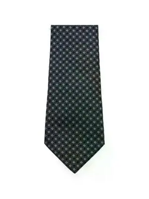 Canali Geometric-pattern Silk Tie