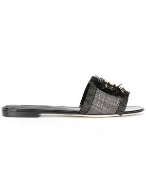 Dolce & Gabbana Embellished Flower Sandals