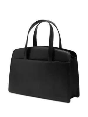 Burberry House Check Trimmed Leather Handbag
