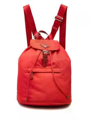 Prada Tessuto Backpack - Red