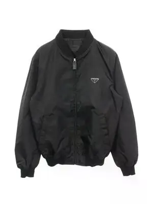 Prada Re-nylon Bomber Jacket - Black
