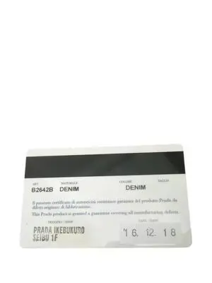 Prada 2013-2026 Denim Canapa Logo Satchel - Blue