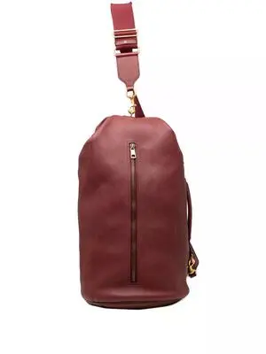 Gucci Grained Leather Vertical Zip Sling Bag