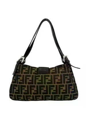Fendi Zucca Canvas Shoulder Bag - Brown