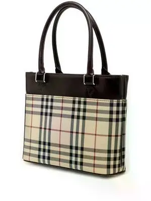 Burberry House Check Canvas Handbag