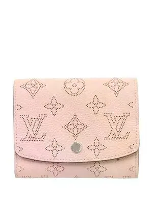 LOUIS VUITTON 2000-2026 Monogram Mahina Iris Compact Wallet Small Wallets - Pink