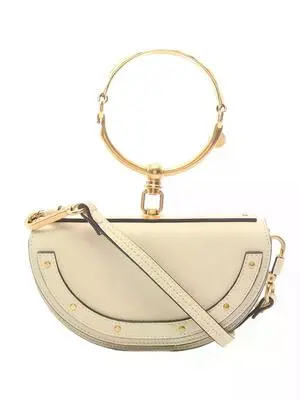 Chloé 2017-2019 Leather Nile Bracelet Minaudiere Satchel - Neutrals