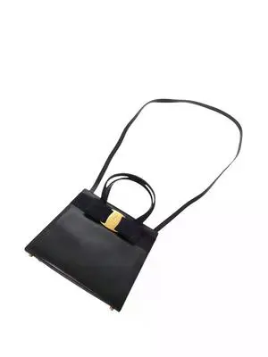 FERRAGAMO Leather Vara Bow Satchel