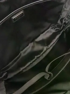 Prada Saffiano Trimmed Tessuto Clutch Bag