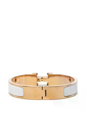 Hermès Narrow Enamel Clic H Bracelet Pm