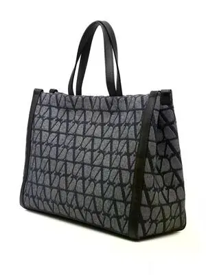 Valentino Garavani Toile Iconographe Shopping Tote Bag - Blue