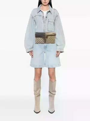 Gucci Gg Canvas Double Pocket Belt Bag