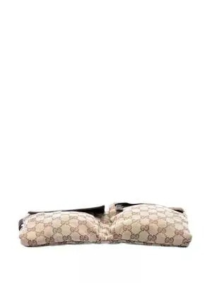 Gucci Gg Canvas Double Pocket Belt Bag