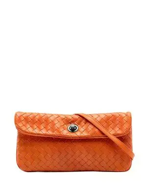 Bottega Veneta Mini Nappa Intrecciato Crossbody Bag - Orange