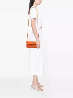 Bottega Veneta Mini Nappa Intrecciato Crossbody Bag - Orange
