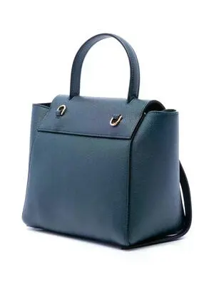 Celine Nano Grained Calfskin Belt Bag Satchel - Blue