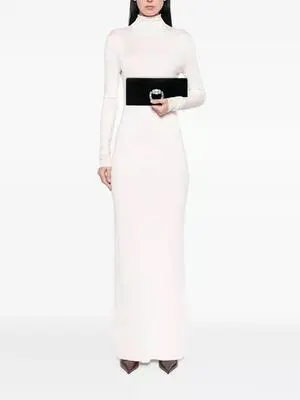 Gucci Suede Broadway Crystal Clutch Bag