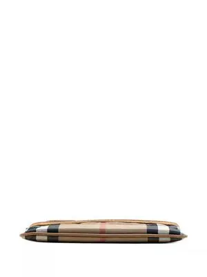 Burberry House Check Canvas Wristlet Clutch