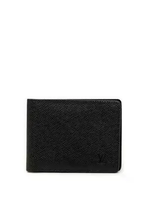 LOUIS VUITTON 2013 Taiga Bifold Wallet Small Wallets - Black