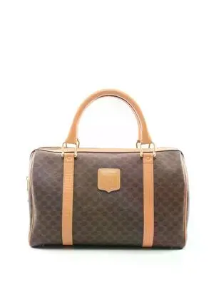 Celine 1980-2000 Macadam Boston Bag - Brown