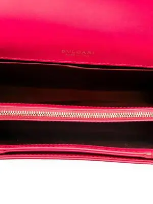BVLGARI Calfskin Serpenti Forever Shoulder Bag - Pink