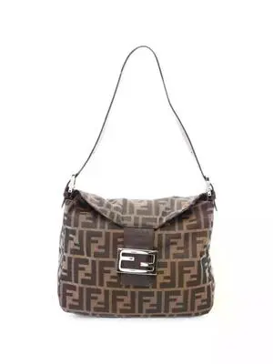 Fendi Zucca Shoulder Bag - Neutrals