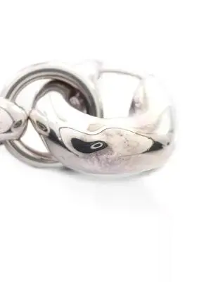 JIL SANDER Feather Hoop Earrings