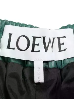 Loewe Anagram Motif Leather Shorts