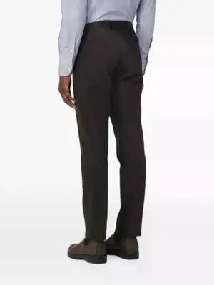 BROOKSFIELD Drill Chino Trousers - Brown
