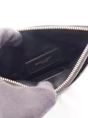 Saint Laurent 2010s Small Quilted Bill Pouch